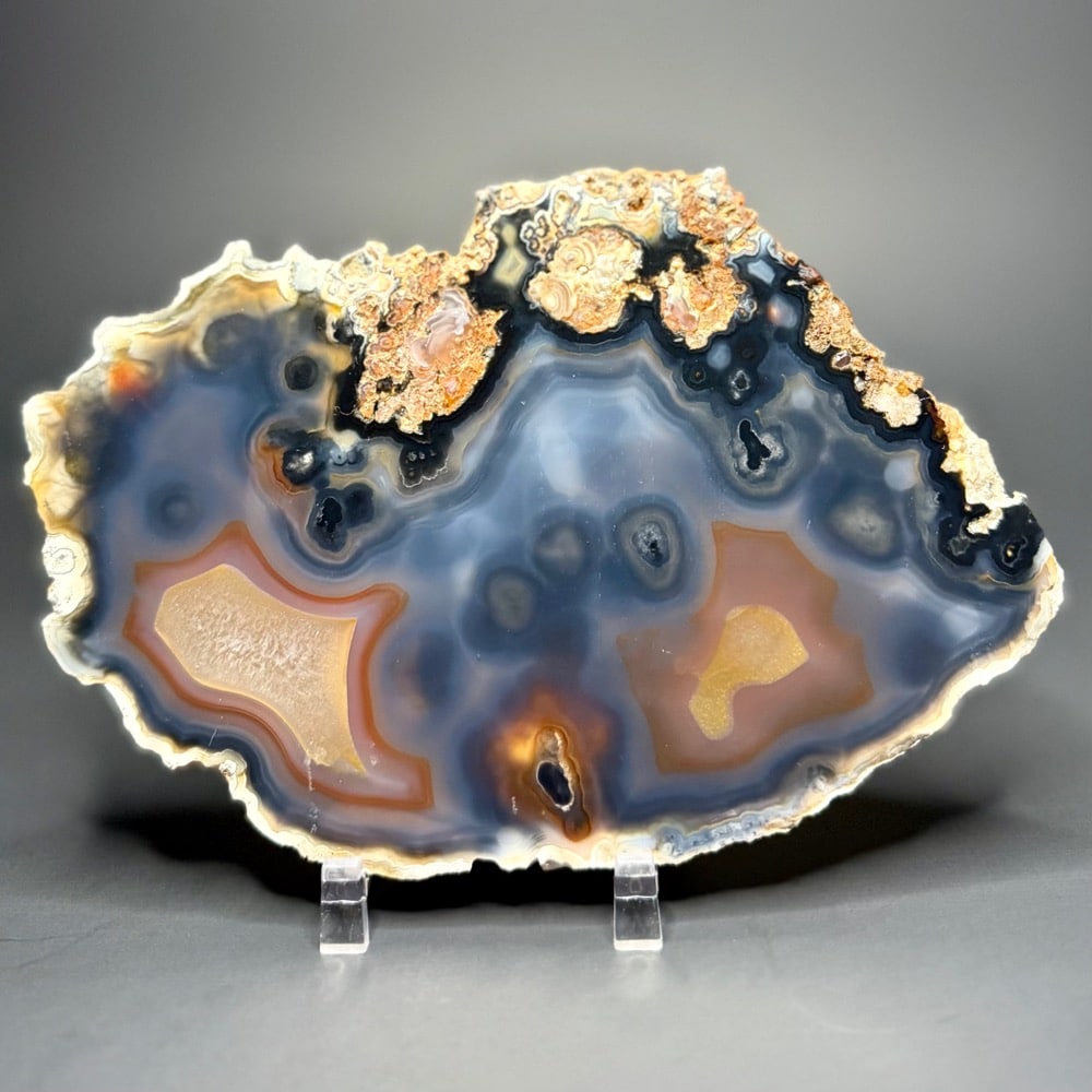 AGB409 Brazilian Agate Slab - The Rock Shed