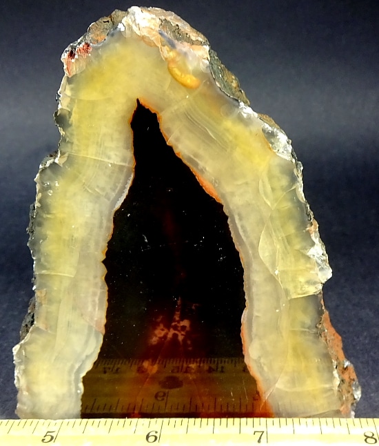 AGB300 Brazilian Agate End - The Rock Shed