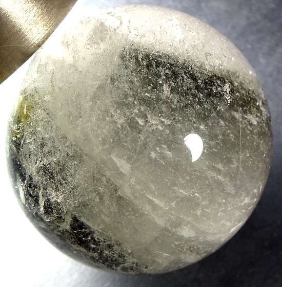 SP622 Chlorite In Quartz Sphere - The Rock Shed