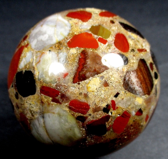 SP813 Puddingstone Sphere - The Rock Shed