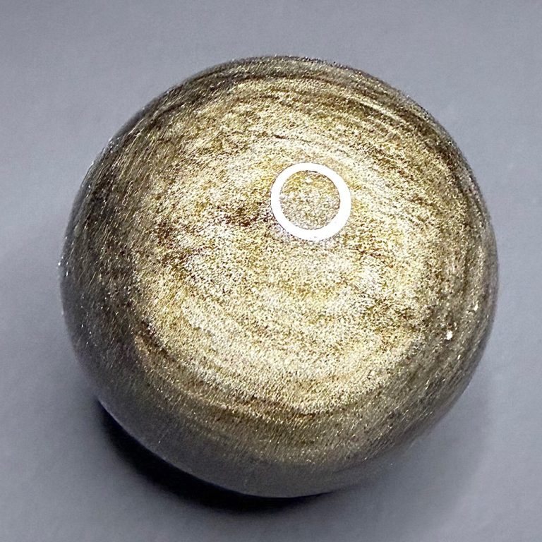 SP108 Silver Sheen Obsidian Sphere - The Rock Shed