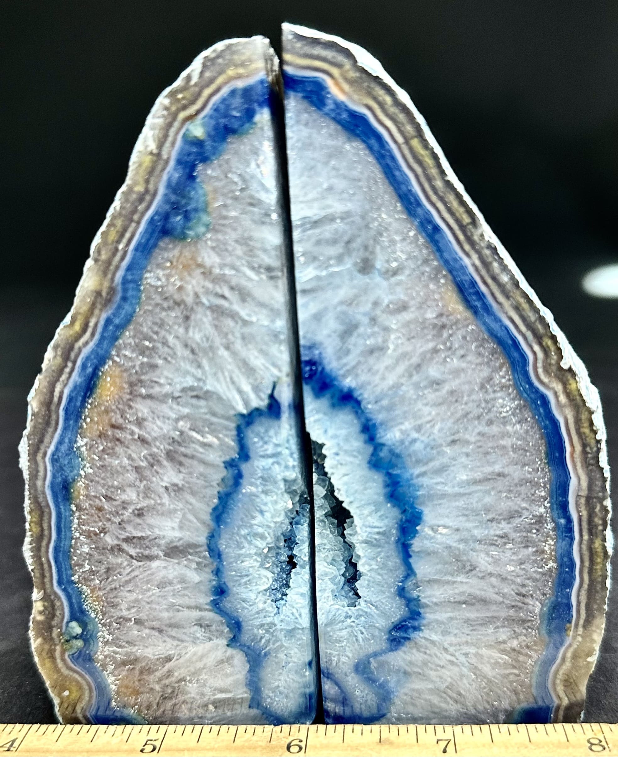 BK803 Blue Brazilian Agate - The Rock Shed