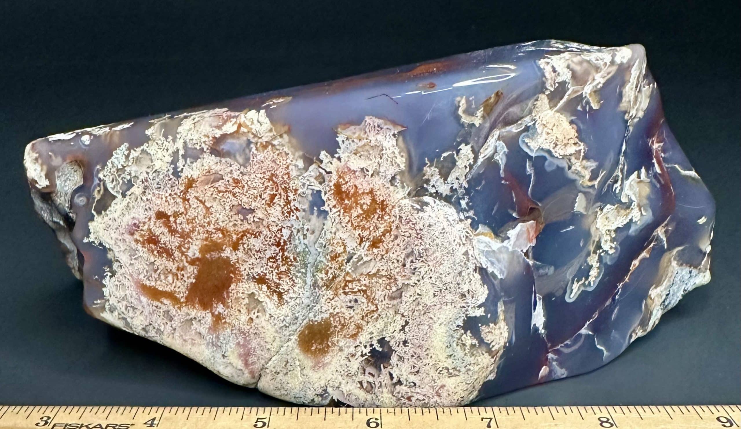 AG100 Nebraska Blue Agate - The Rock Shed