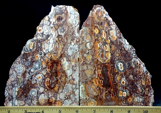 BK111 Bird's Eye Rhyolite Bookends - The Rock Shed