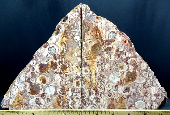 BK111 Bird's Eye Rhyolite Bookends - The Rock Shed