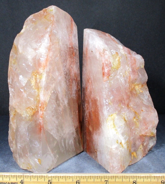 BK701 Fire Quartz Bookends - The Rock Shed