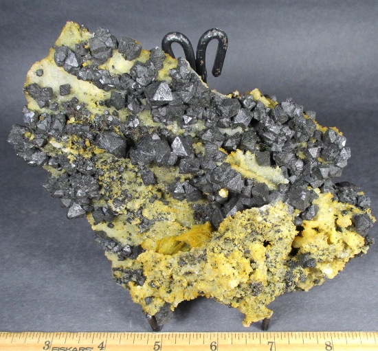 GAL925 HEMATITE DRUZY QUARTZ CHALCOPYRITE - The Rock Shed