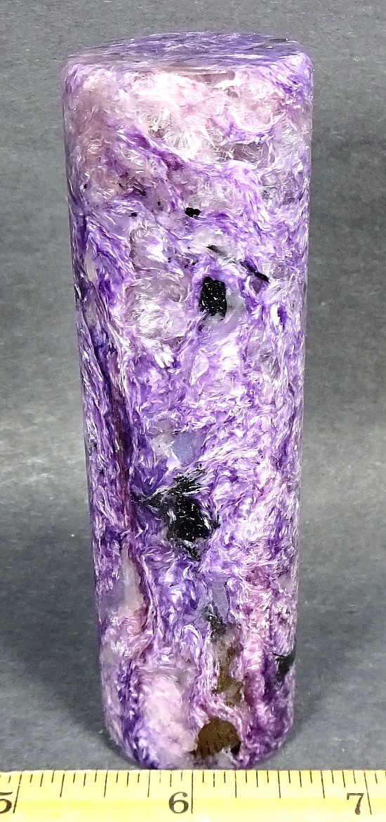 PR600 Charoite Cylinder Decorator - The Rock Shed