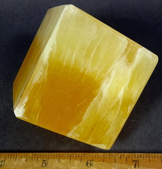 PR703 Orange Calcite Cube - The Rock Shed