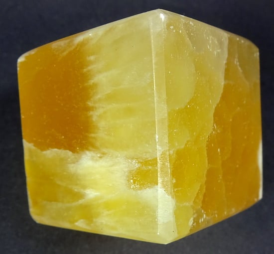 PR703 Orange Calcite Cube - The Rock Shed