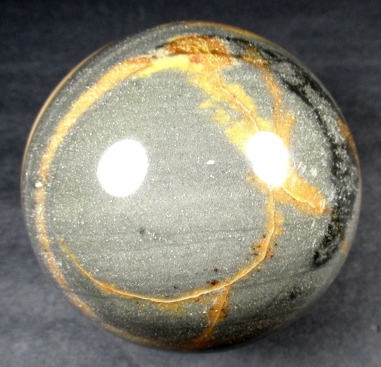 SP315 Fishscale Poly Chrome Jasper Sphere - The Rock Shed