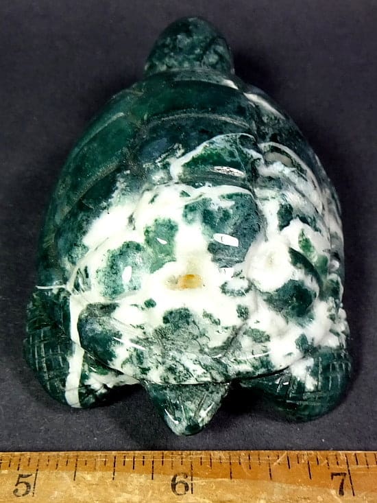 CV304 Moss Agate Turtle - The Rock Shed