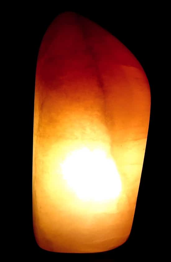LT204 Orange Calcite Lamp - The Rock Shed