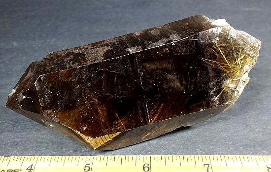 M504 Smoky Rutilated Quartz Crystal - The Rock Shed