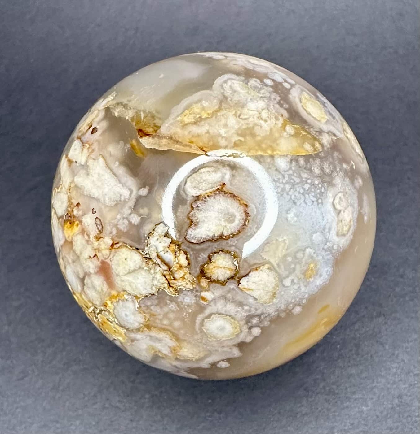 SP316 Flower Agate Sphere - The Rock Shed