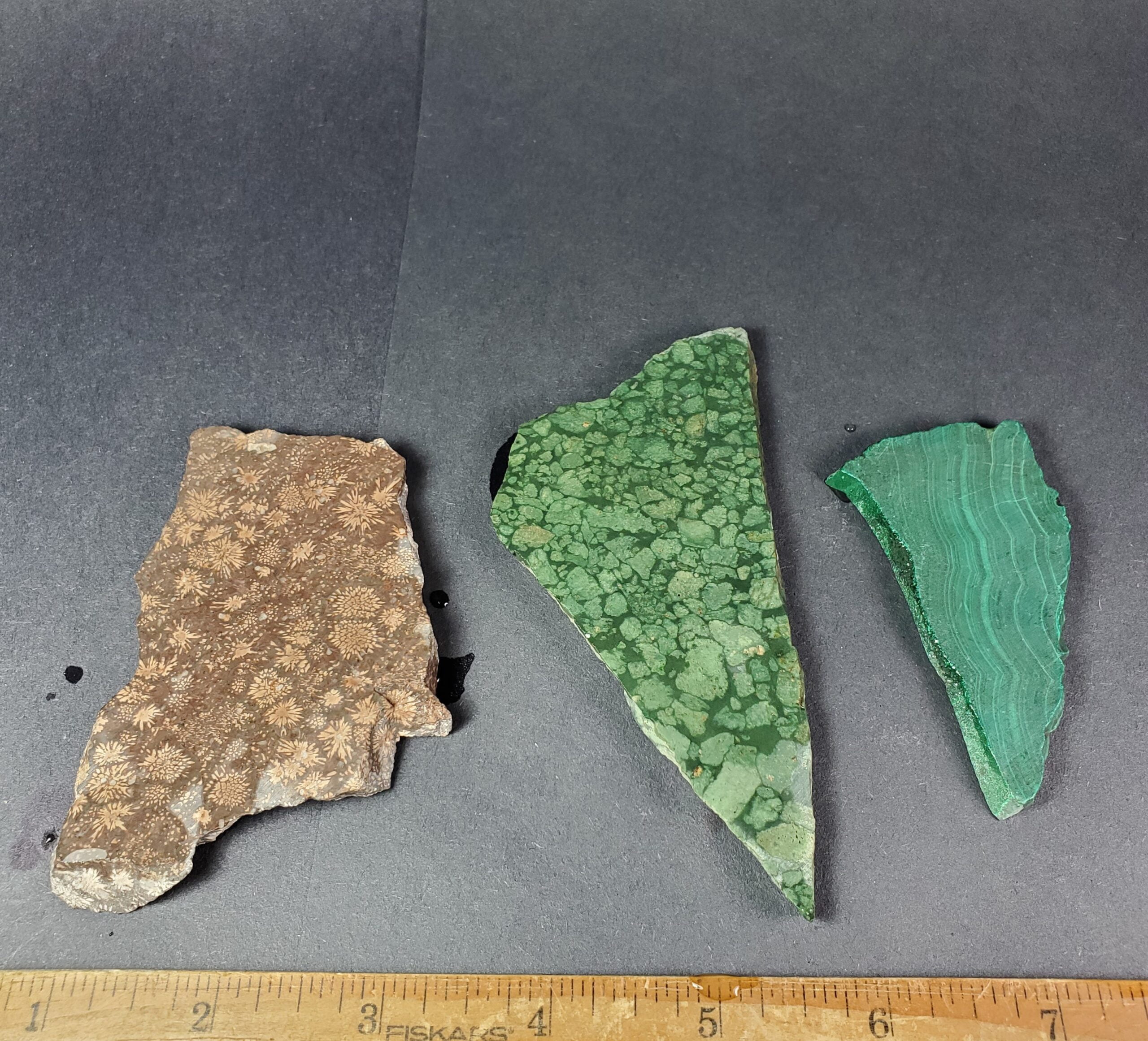 SL205 Flower Stone, Dallasite and Malachite - The Rock Shed