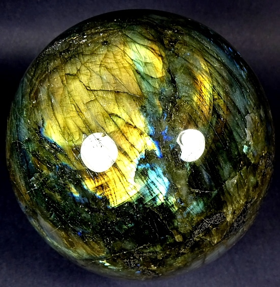 Gal720 Labradorite sphere - The Rock Shed